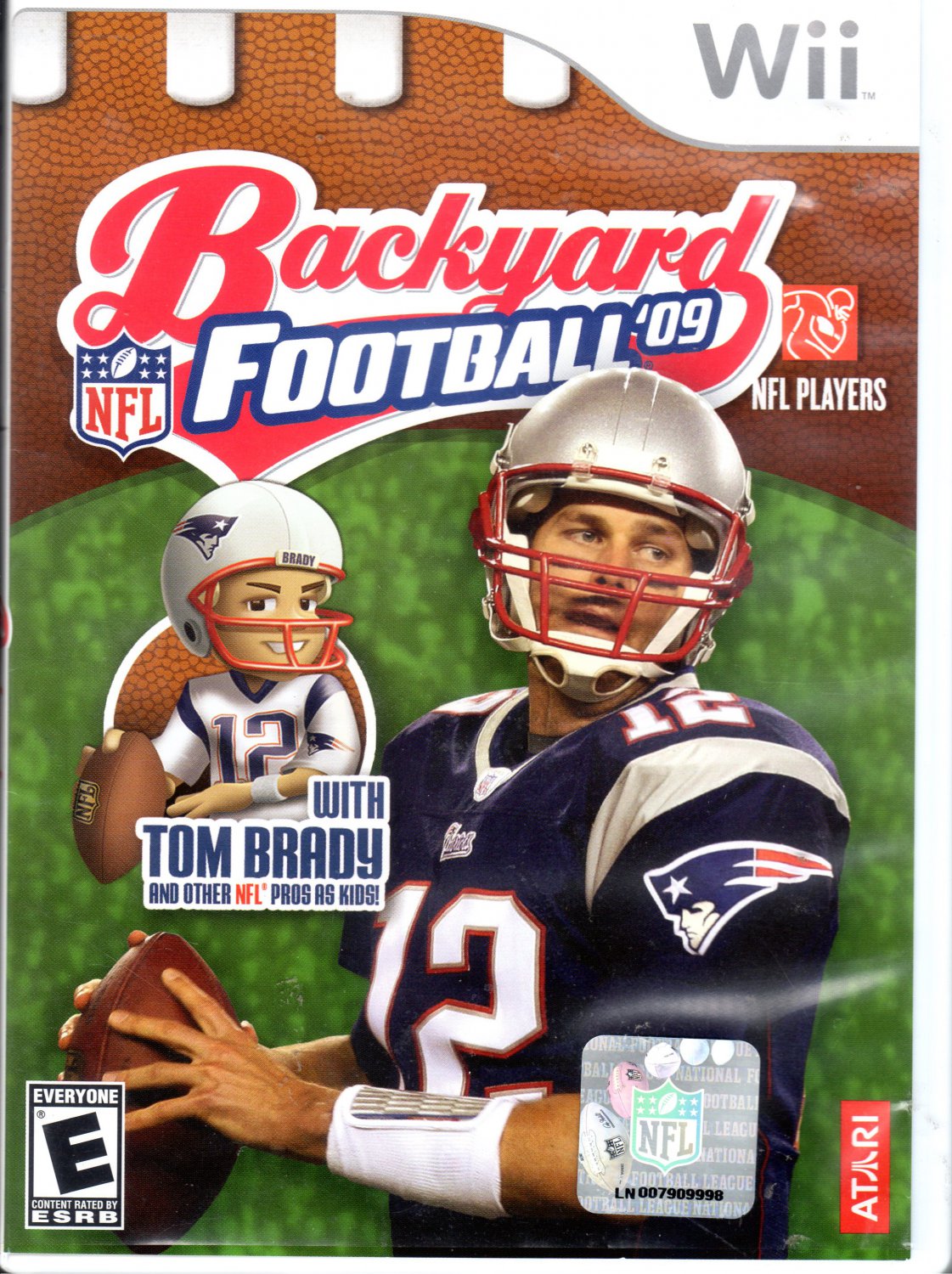 Backyard Football 09 2009 with Tom Brady Nintendo Wii Game