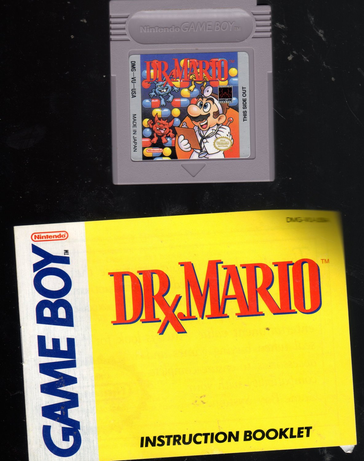Dr, Mario Gameboy Game & manuel