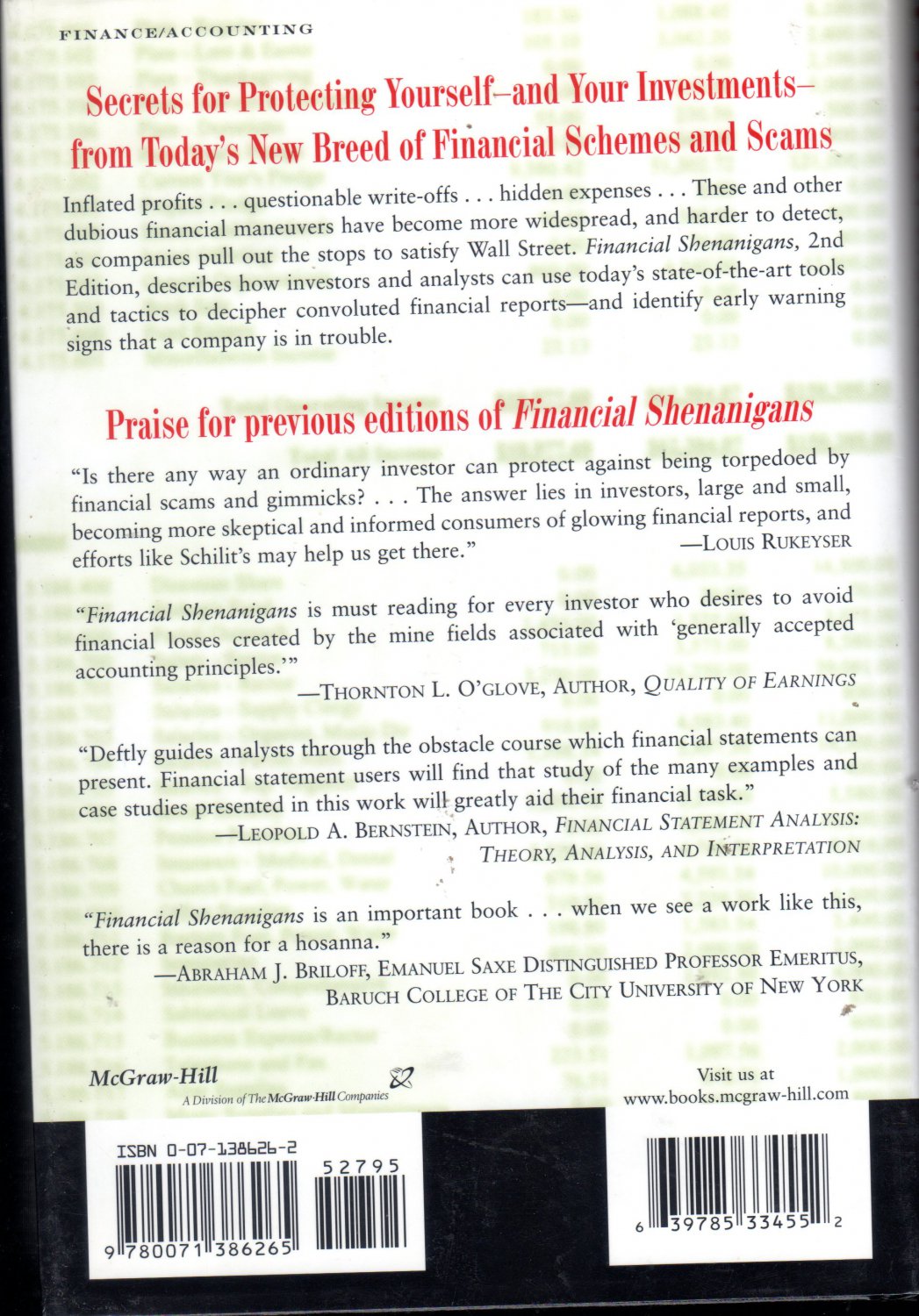 Financial Shenanigans 2nd Ed By Howard Schilit