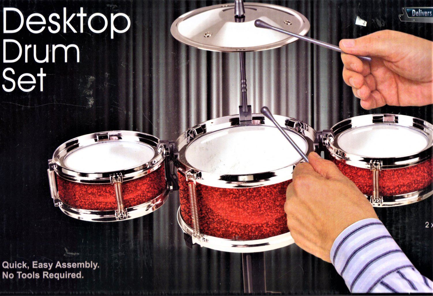 Desktop Drum Set - New in Box- 7 Piece Set