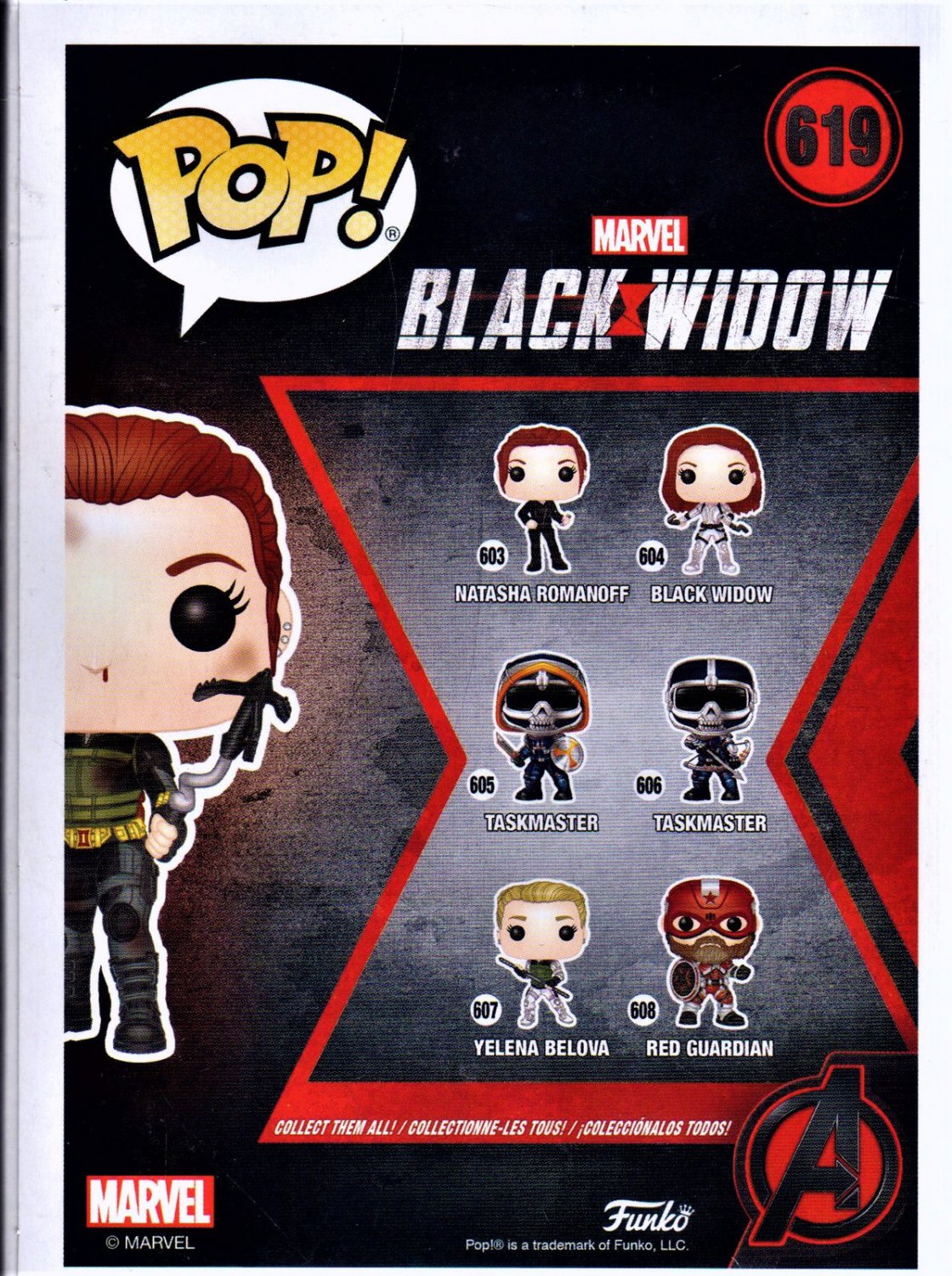 Funko Pop! Marvel- Black Widow (Collector Corps Exclusive)