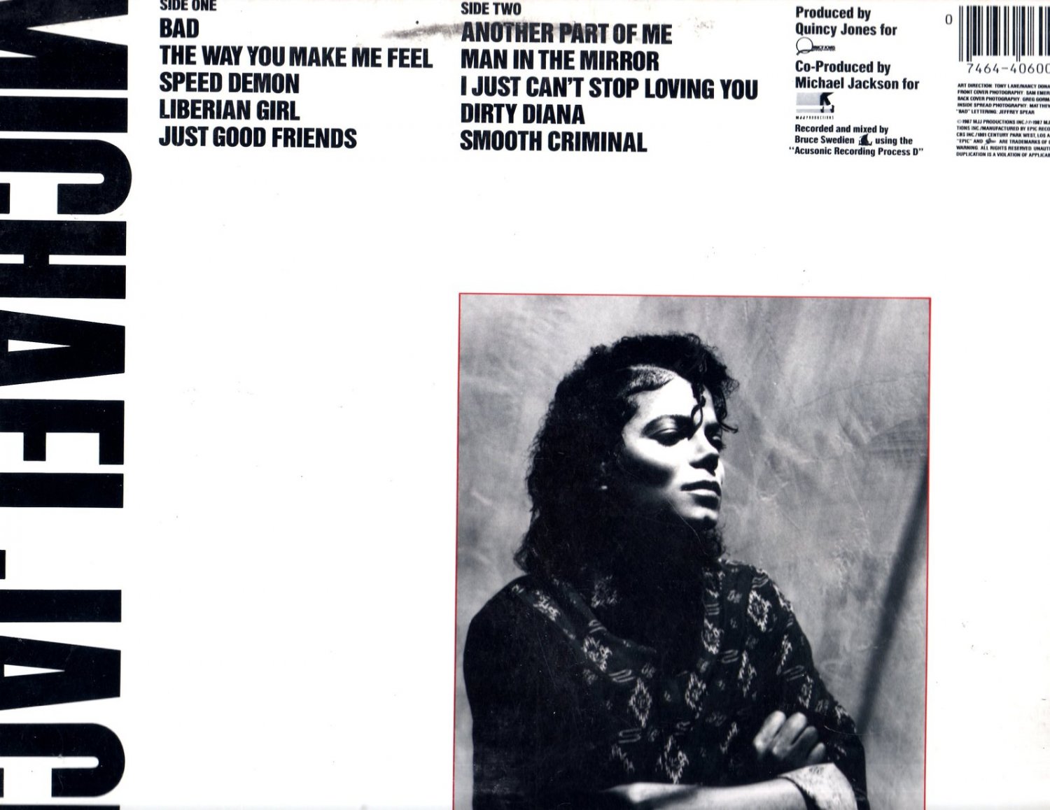 Bad - Michael Jackson ( EPIC Record)