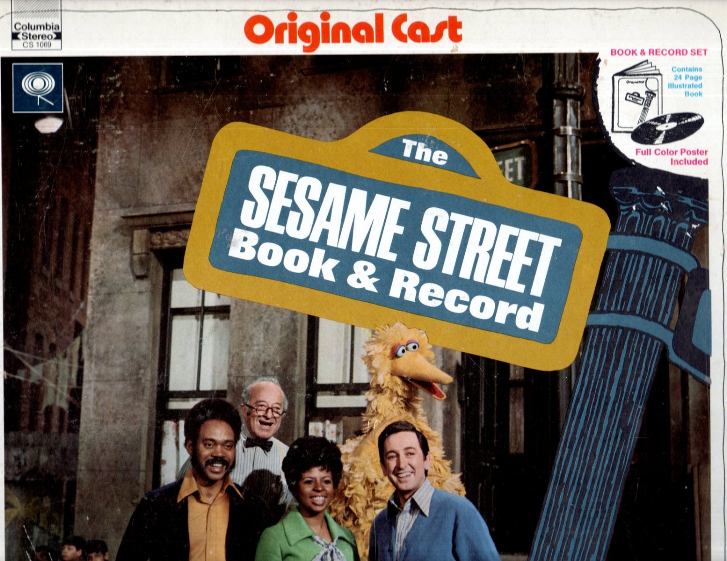The Sesame Street Book & Record Album Original Cast Columbia Stereo Records