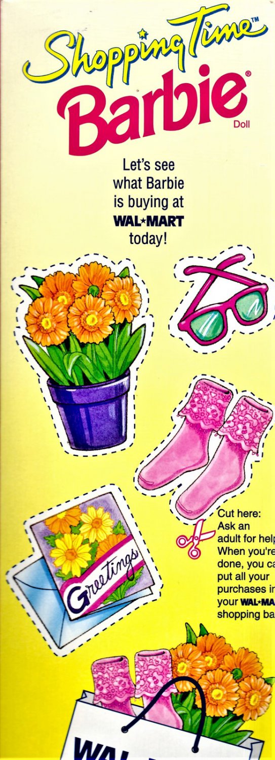 Barbie Doll WAL-MART SPECIAL EDITION "SHOPPING TIME" BARBIE DOLL 1997