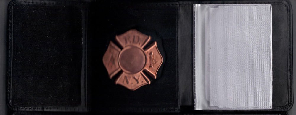 FDNY-Style-Fireman Tri-Fold money & credit cards Wallet (Badge Not ...