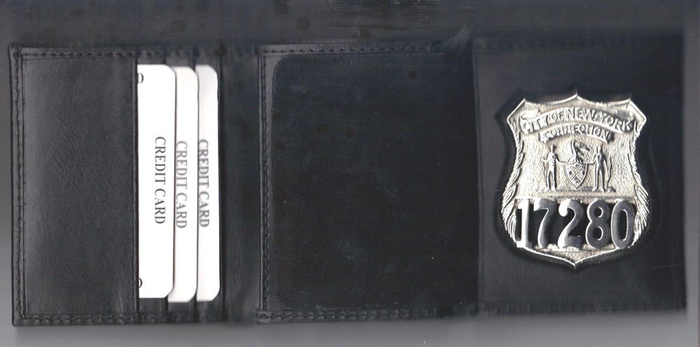 NYC Corrections Officer's Wallet holds Badge/money/credit cards with a ...