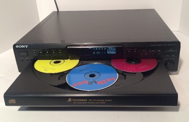 SONY CDP-CE345 5 MULTI DISC CD CHANGER COMPACT DISC PLAYER NO REMOTE ...