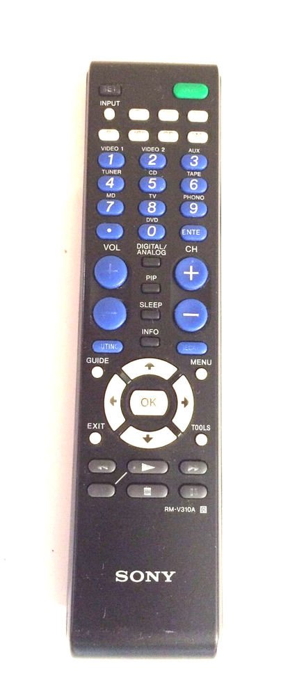 Sony programmable remote commander RM-V310A universal 7 device remote ...