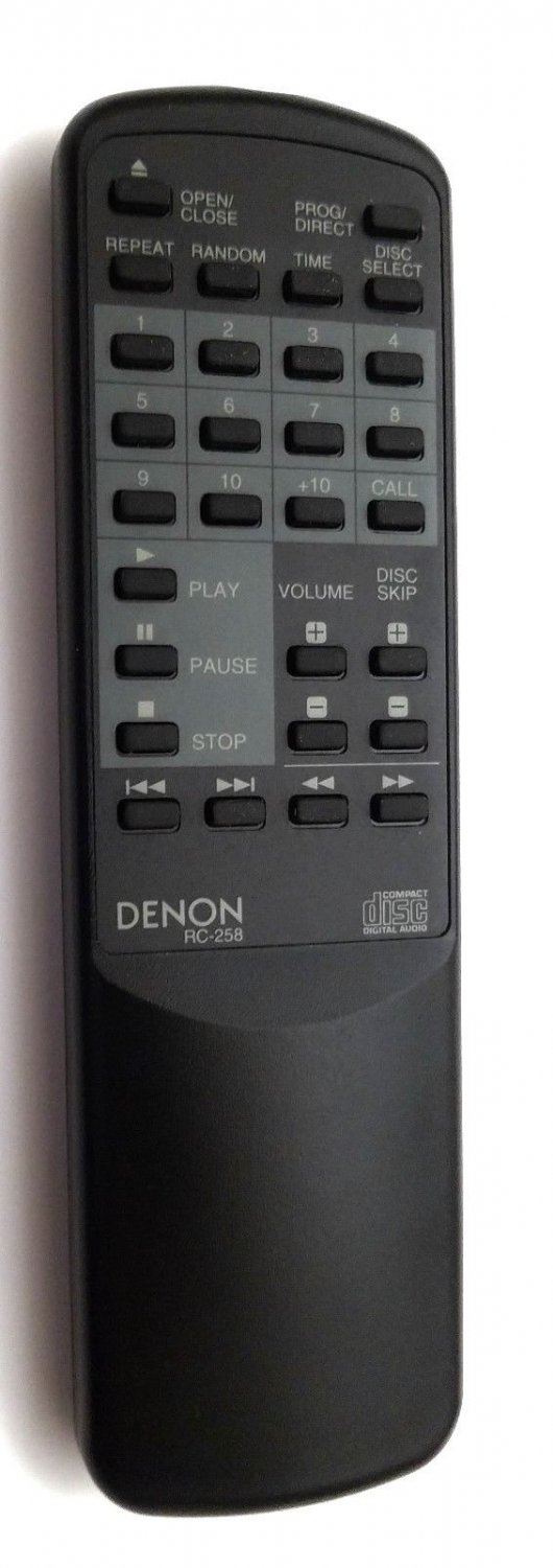 Original Denon RC-258 Remote Control Great Condition