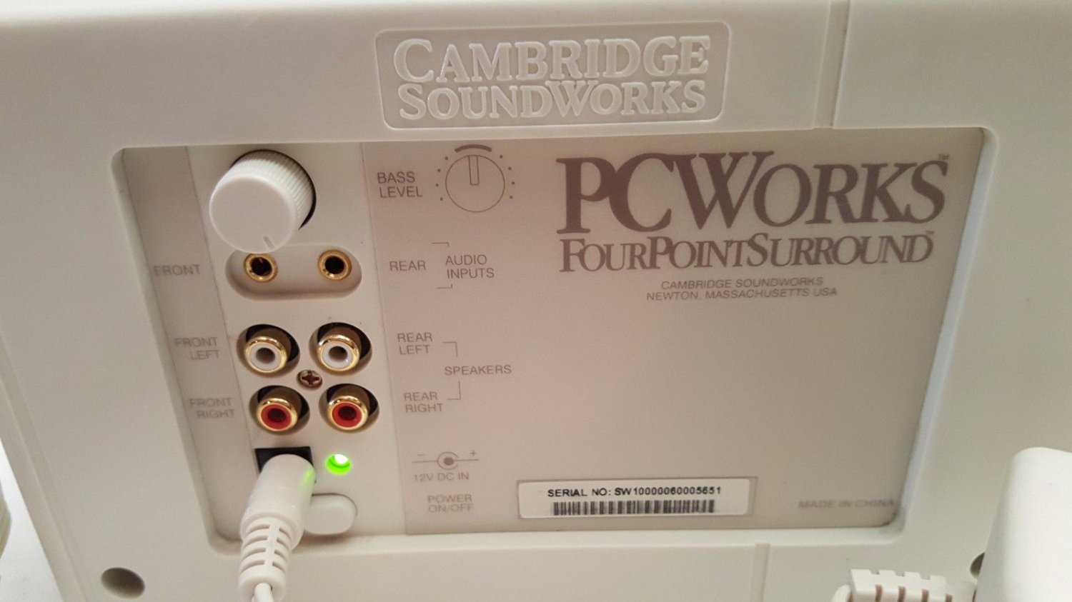 Cambridge Soundworks PCWorks Four Points Surround Sound Computer ...