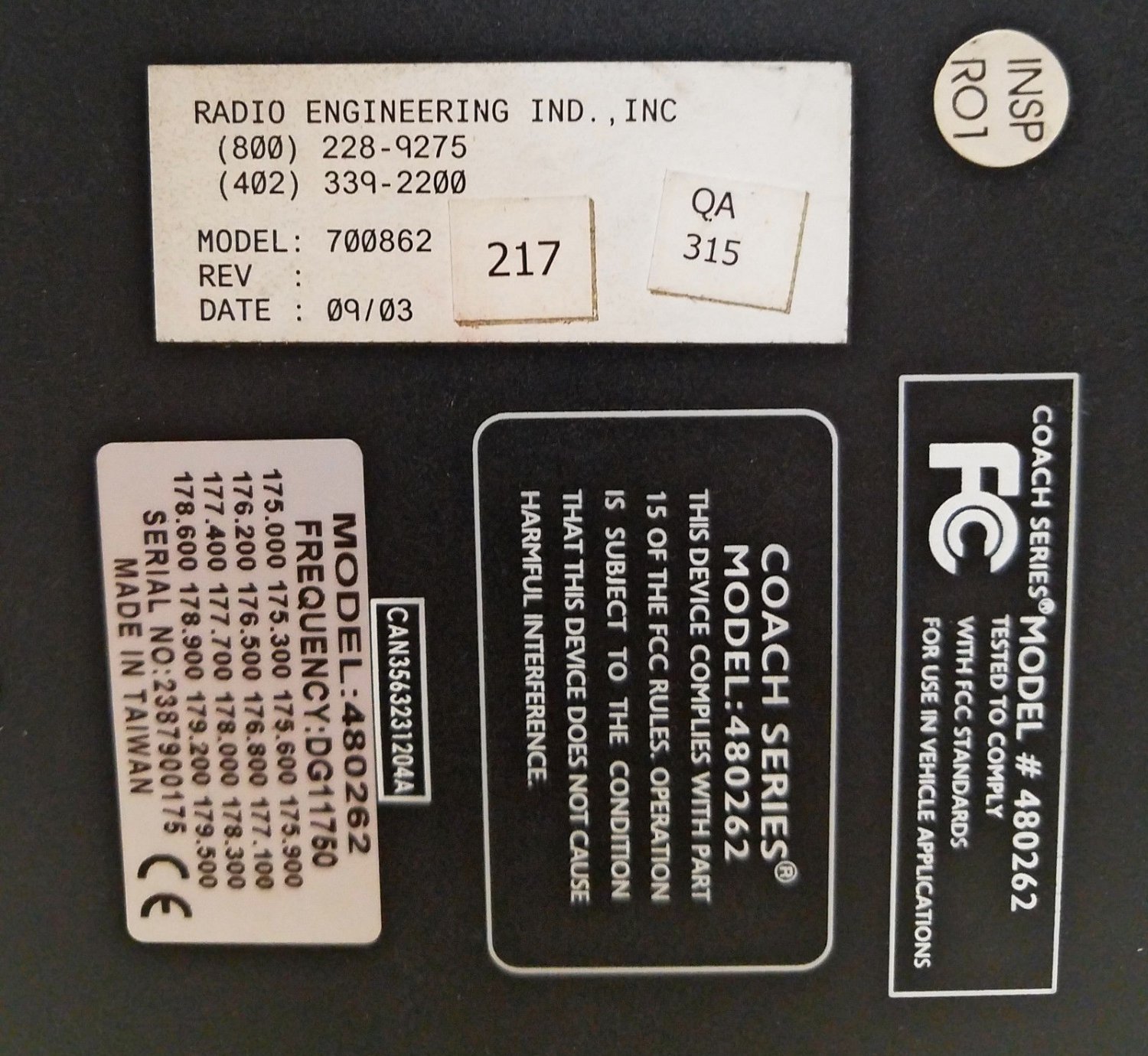 REI Coach Series 16 Channel Wireless Receiver for Microphone - 700862