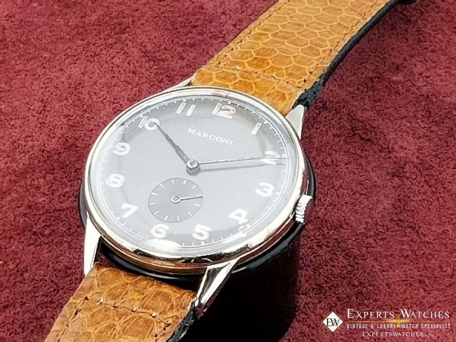 Rare Vintage ROLEX MARCONI Military War Watch Gray Dial 1008 Manual Pre ...