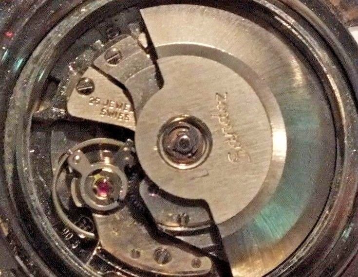 Vintage Sandoz Polemaster Automatic Watch Pan Pie Style Dial Cal. 90-5 ...