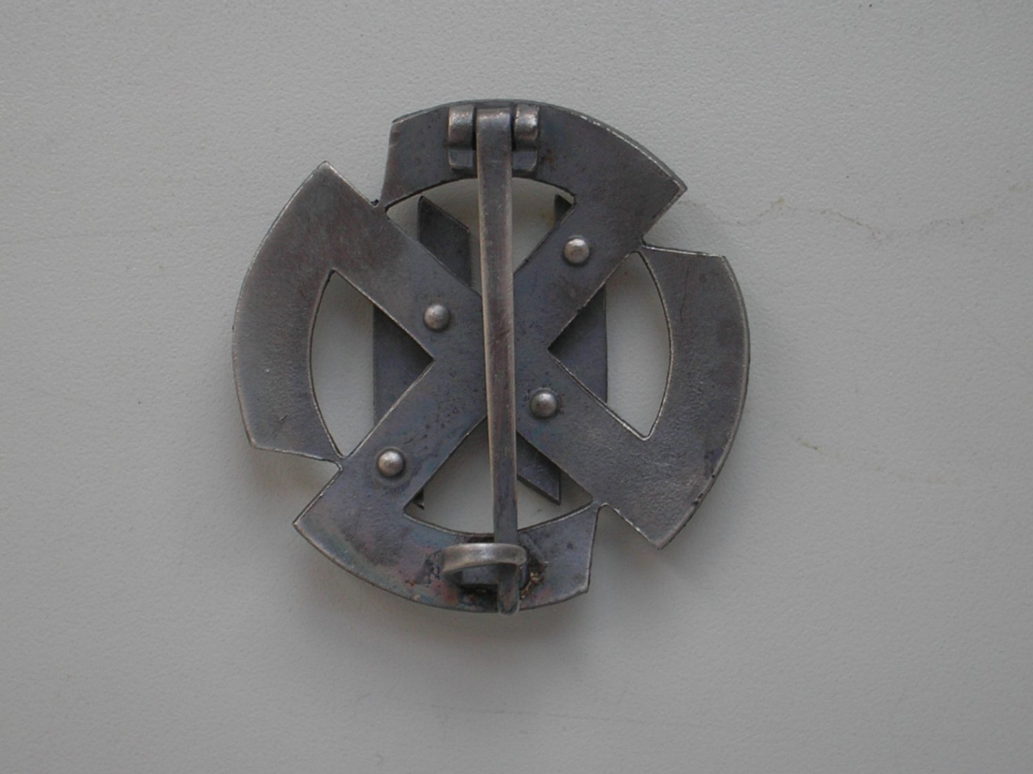 WWII THE GERMAN SILVER BADGE GERMANIC PROFICIENCY RUNES SS WAFFEN SS