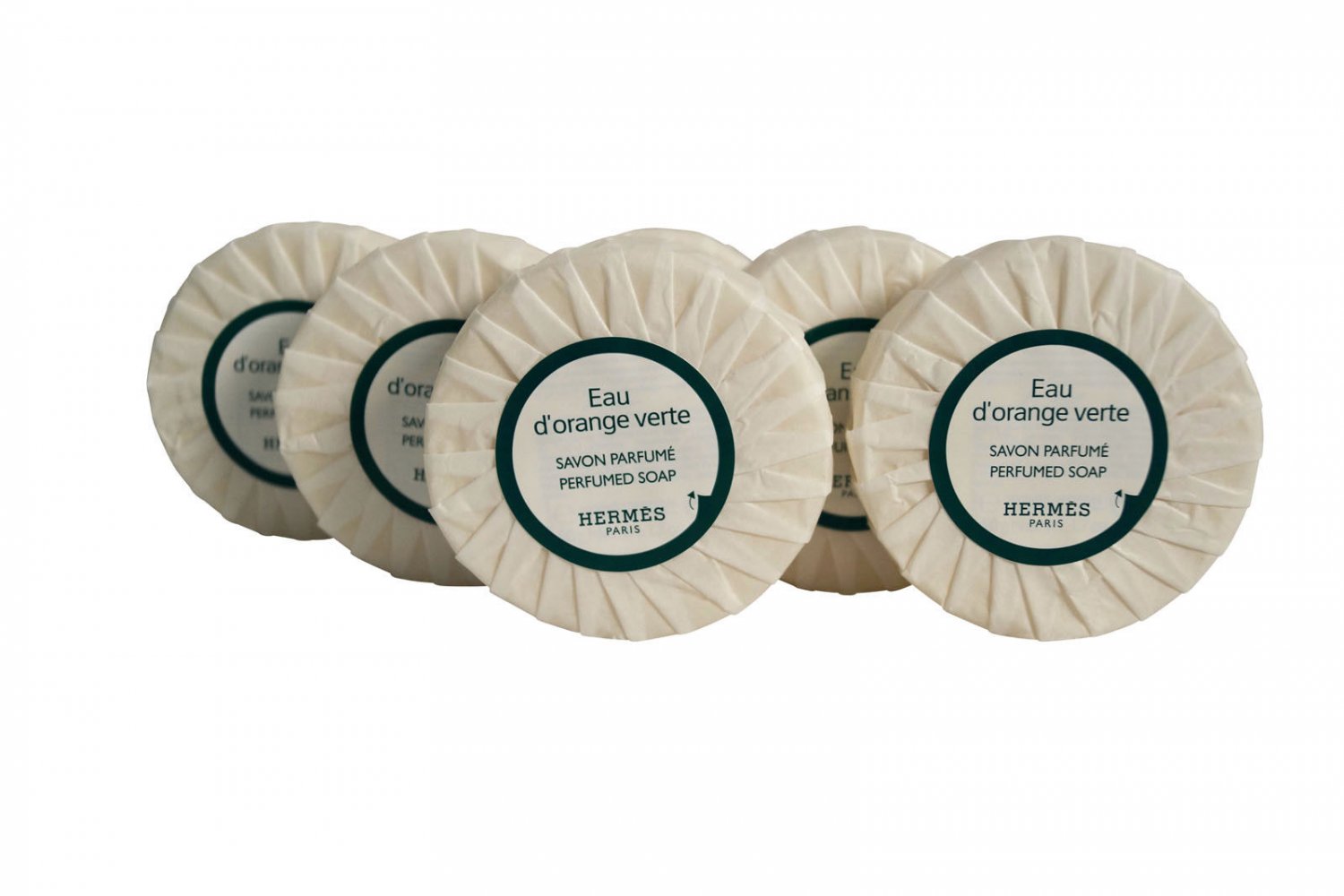 Hermes Eau D'Orange Verte Perfumed Soap 50 gr Travel Set of 5