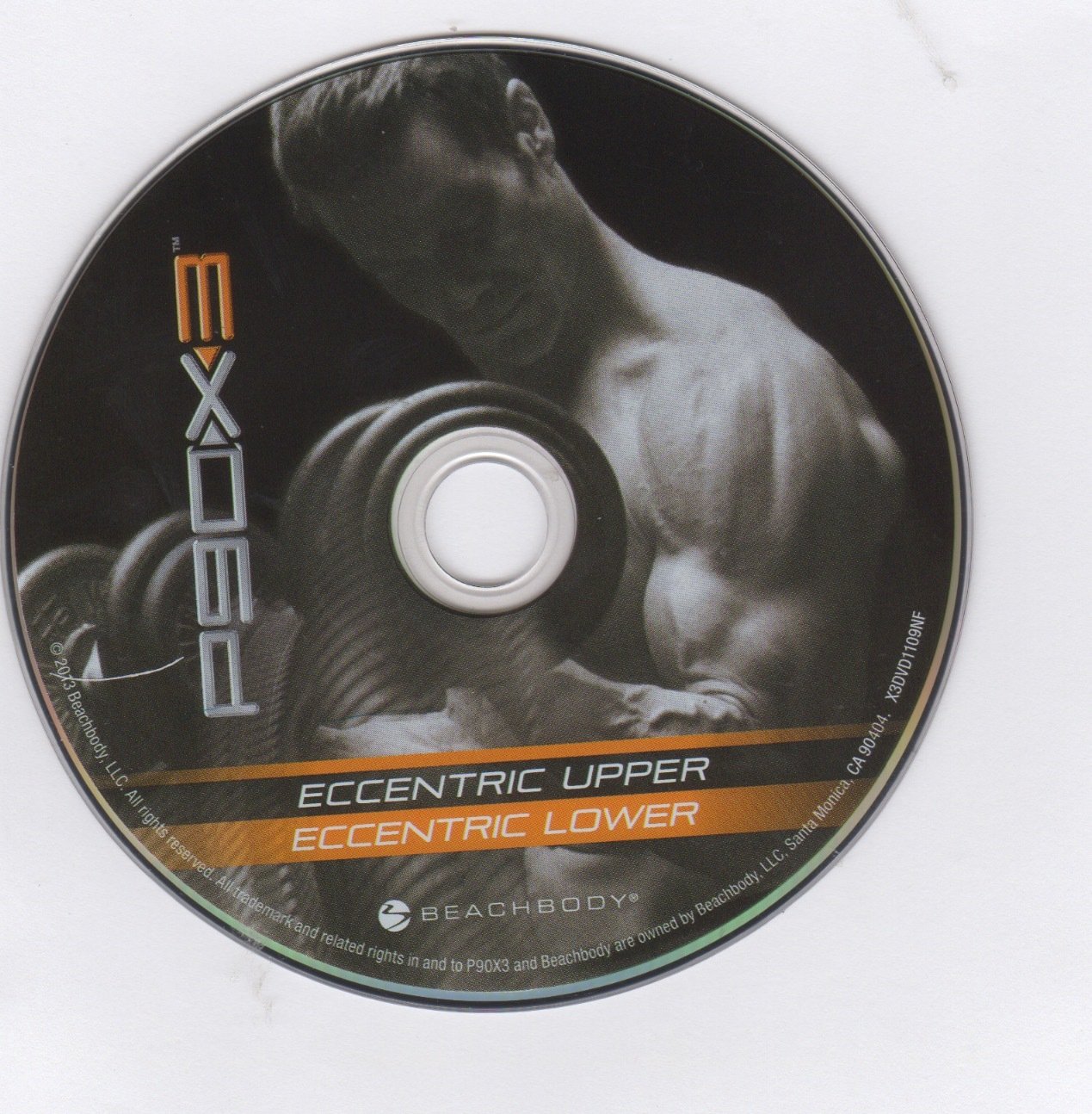 Beachbody P90X3 Eccentric Upper & Eccentric Lower Replacement Disc DVD.