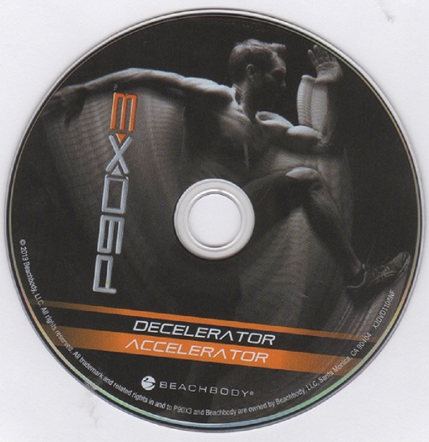 Beachbody P90X3 Decelerator & Accelerator Replacement Disc DVD.