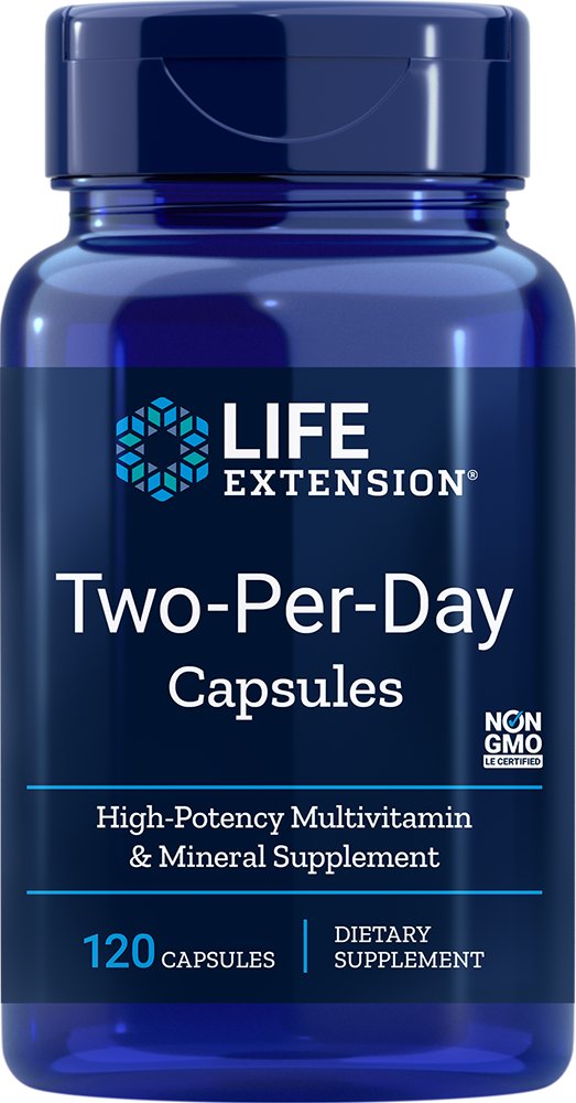 LIFE EXTENSION TWO PER DAY 120 CAPSULES