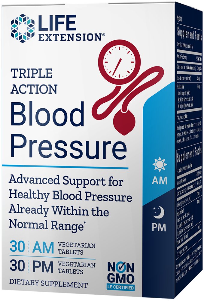 Life Extension TRIPLE ACTION BLOOD PRESSURE 60 TABLETS