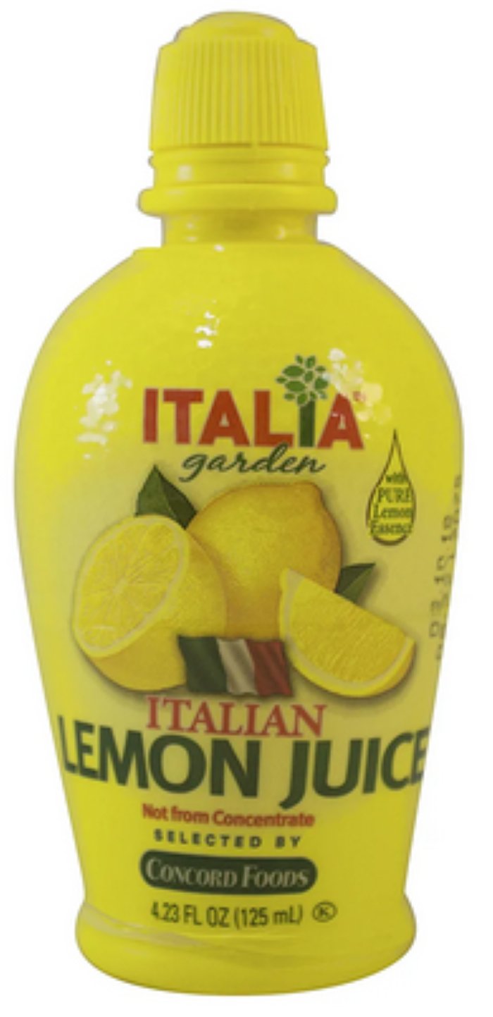 Italia Garden Italian Lemon Juice NOT from concentrate 4.23 Oz (PACK of 2)