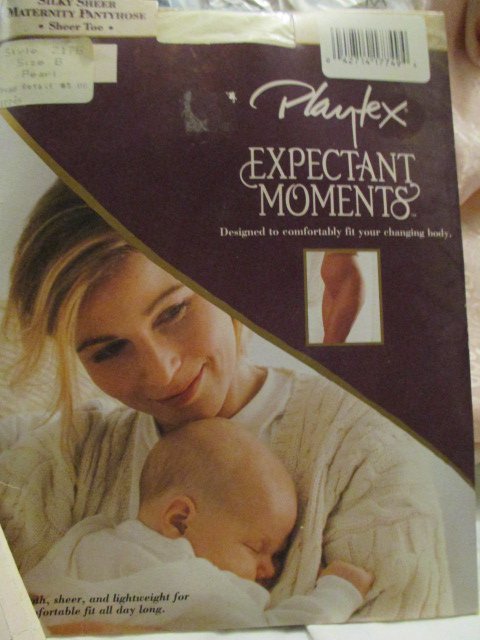 Vintage tights pantyhose Maternity pregnant Playtex expectant moments