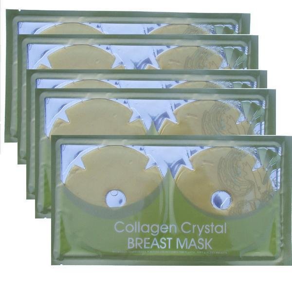 10 PC Gold Collagen Hydrating Chest Masks