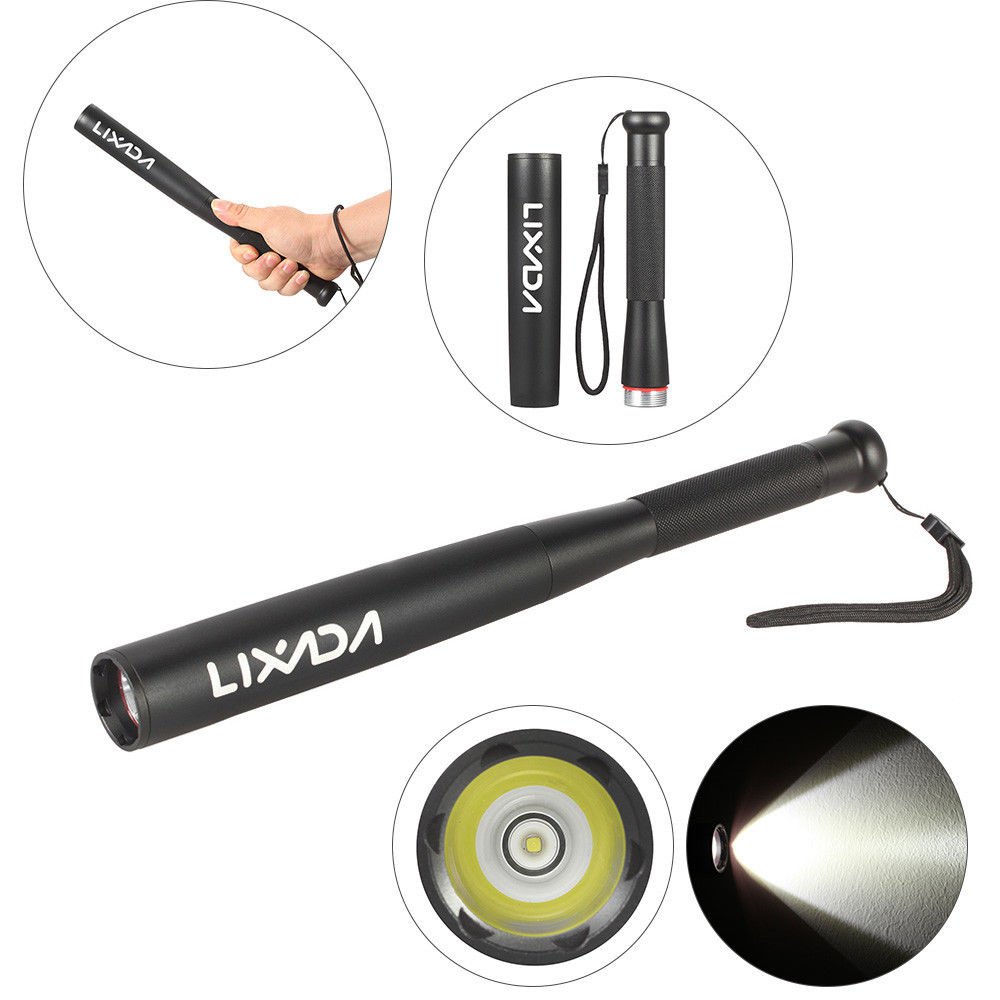 Baseball Bat LED Flashlight Outdoors Camping Security Rescue Light ...