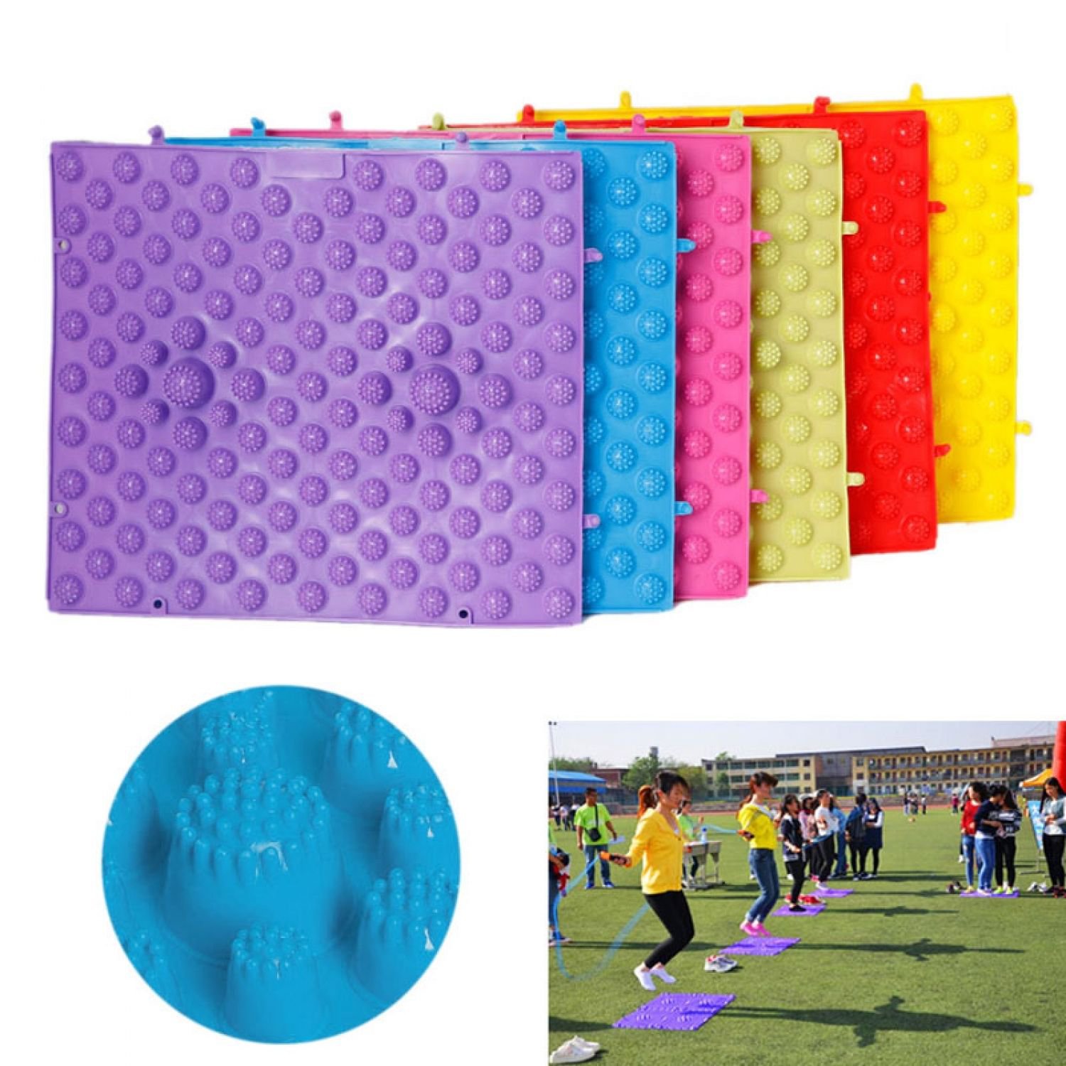 Reflexology Foot Massage Pad Toe Massager Therapy Mat Blood Circulation ...