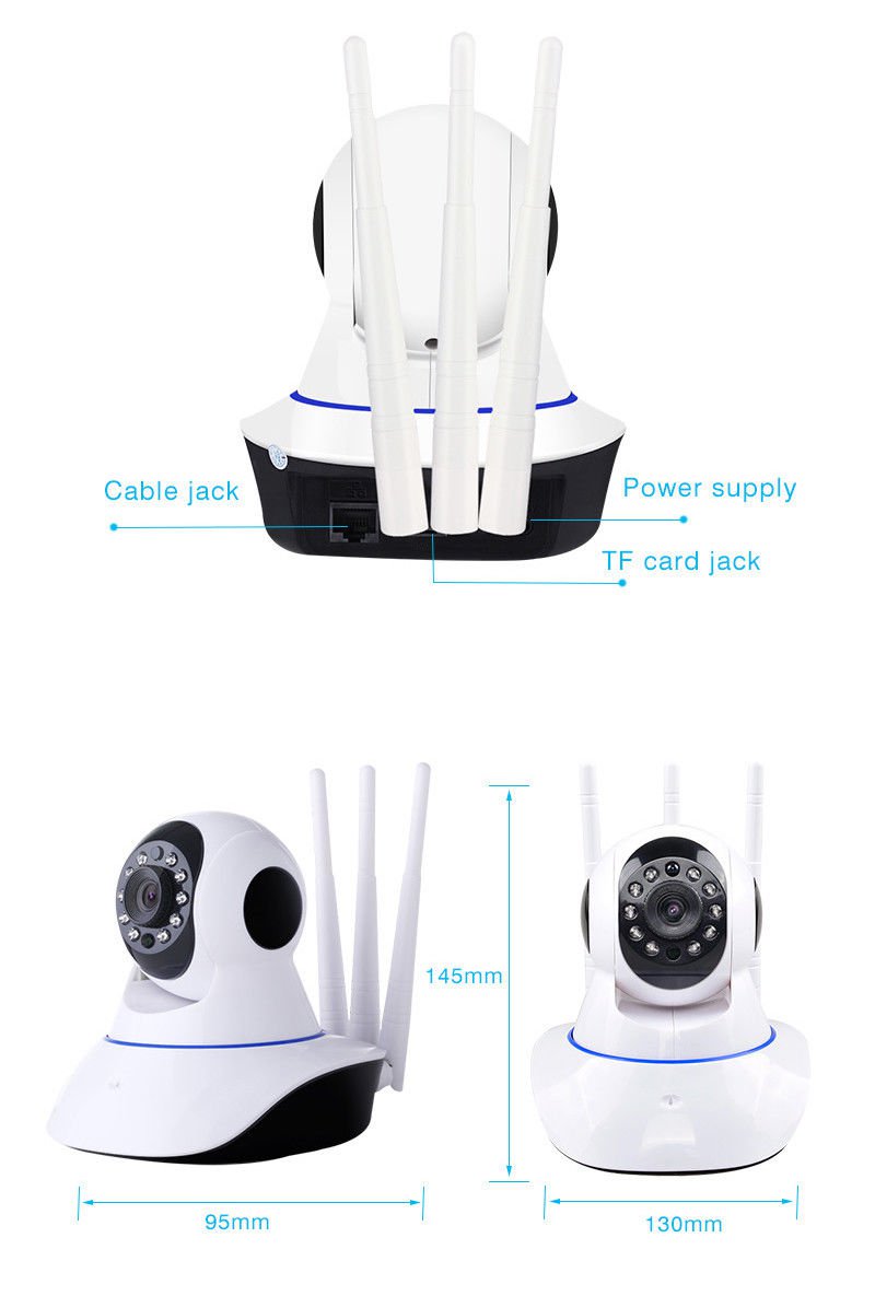 WiFi Camera IP 1080P Mini CCTV Home Security Camera Wi-Fi P2P Audio ...