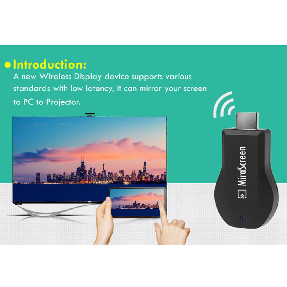 Tv Display Wifi Receiver Dongle 1080p Hdmi Miracast Airplay Dlna ...