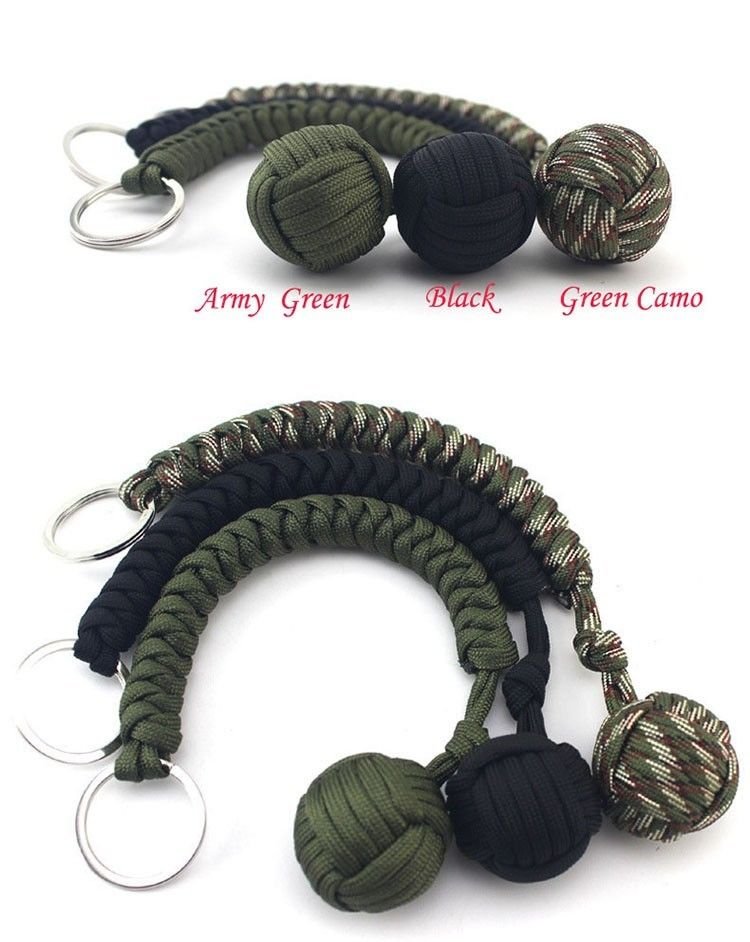 Key chain Outdoor self-defense field emergency survival kit hand-woven ...