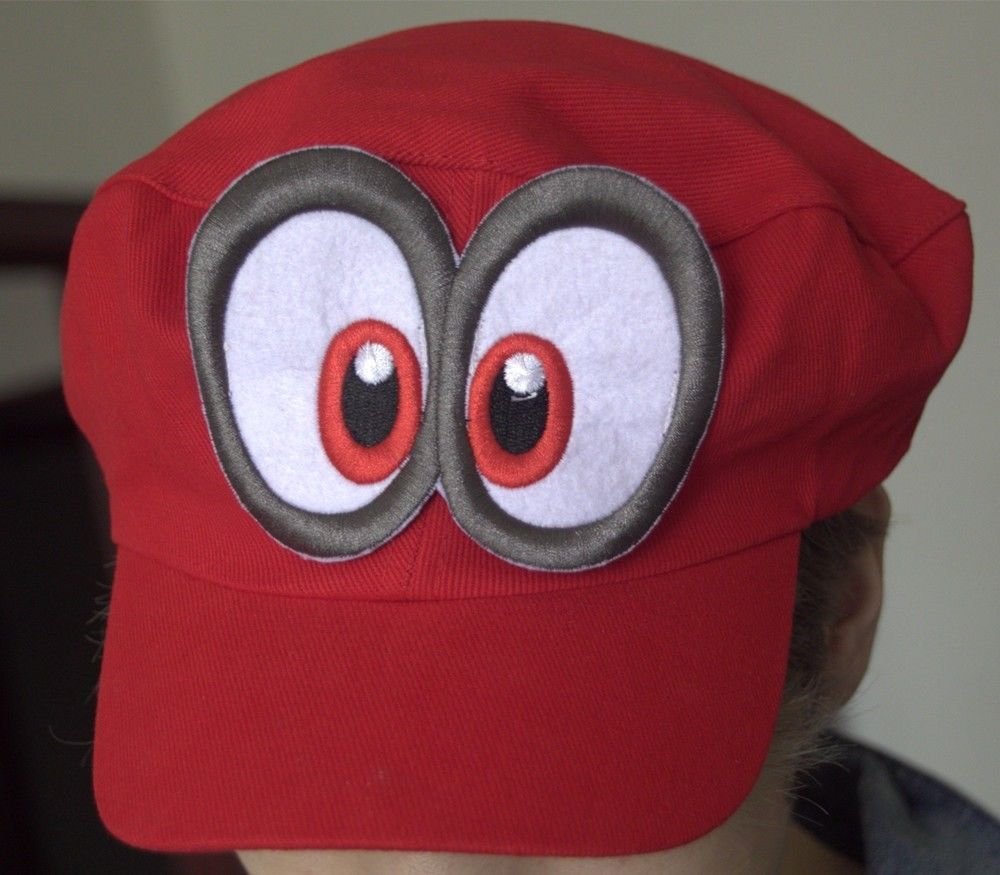 Nintendo Super Mario Odyssey Cappy Hat Rare Official Handmade Switch ...