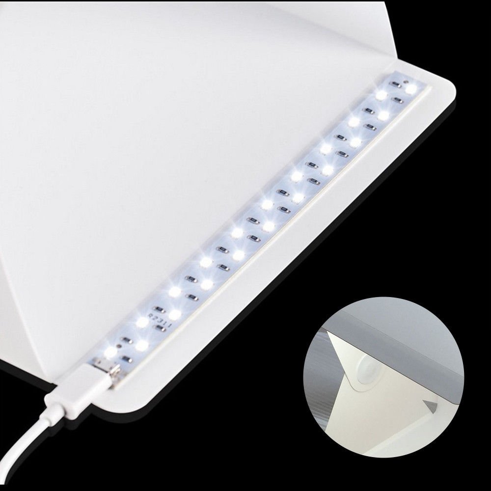 New Portable Folding Lightbox Photography Studio Softbox LED Light Soft ...