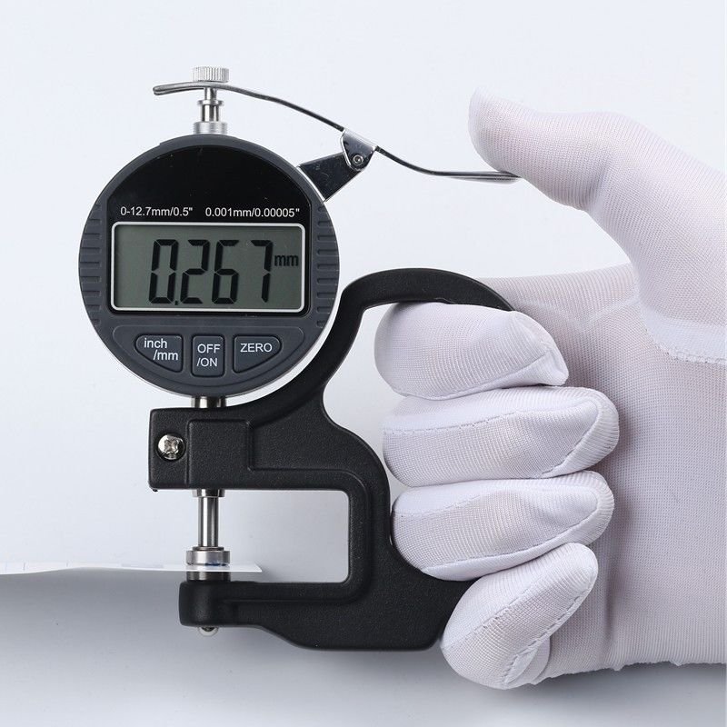 0.001mm Digital Thickness Gauge Meter 10mm Portable LCD Electronic ...