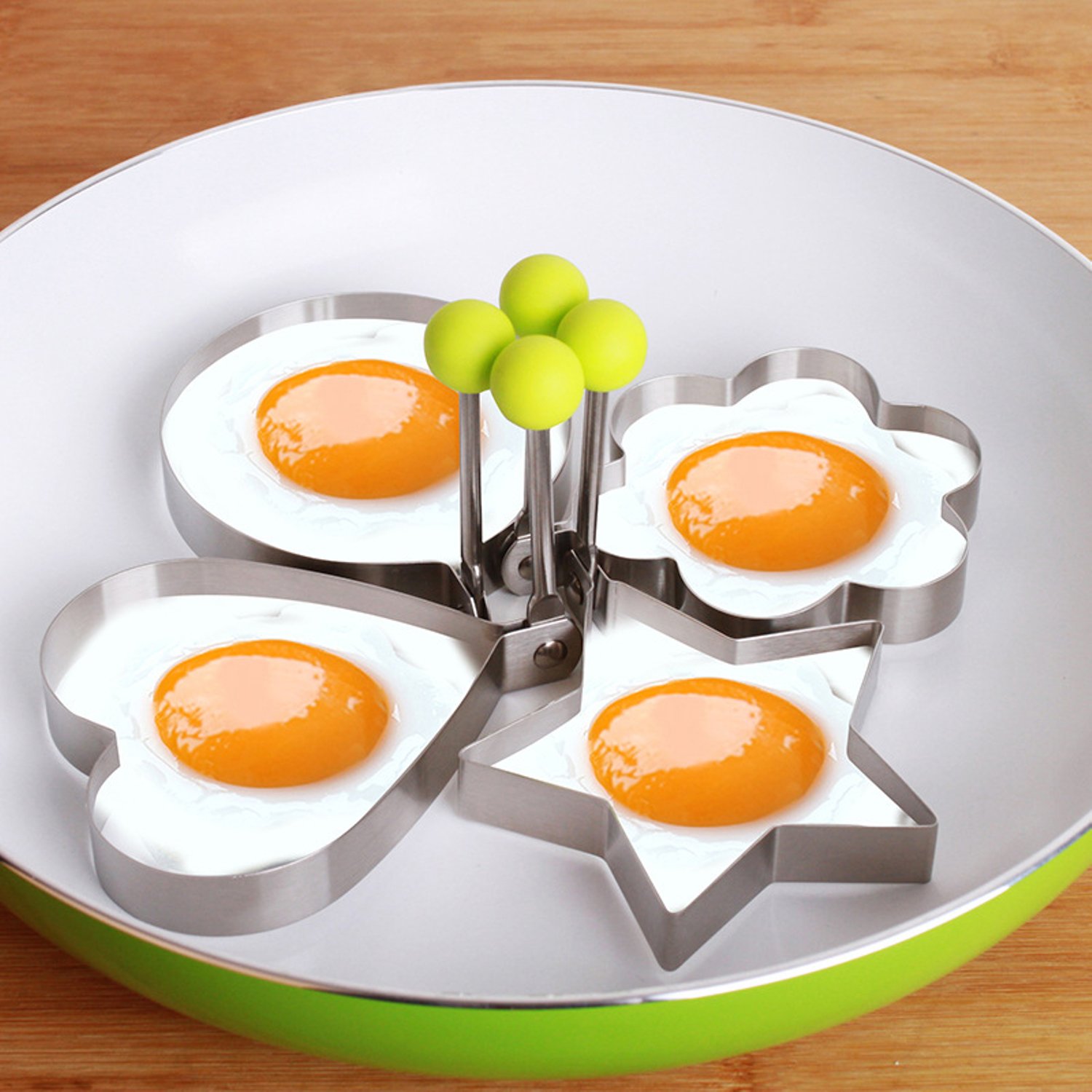 Creative Stainless Steel Pancake Mold Mold Ring Cooking Fried Egg ...