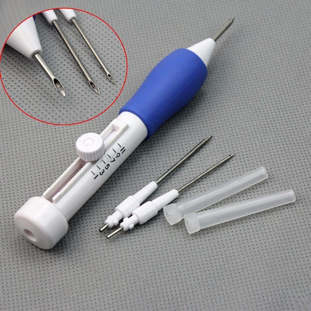 3 Sized Embroidery Sewing Stitching Punch Needle Punching Set Tool Kit ...