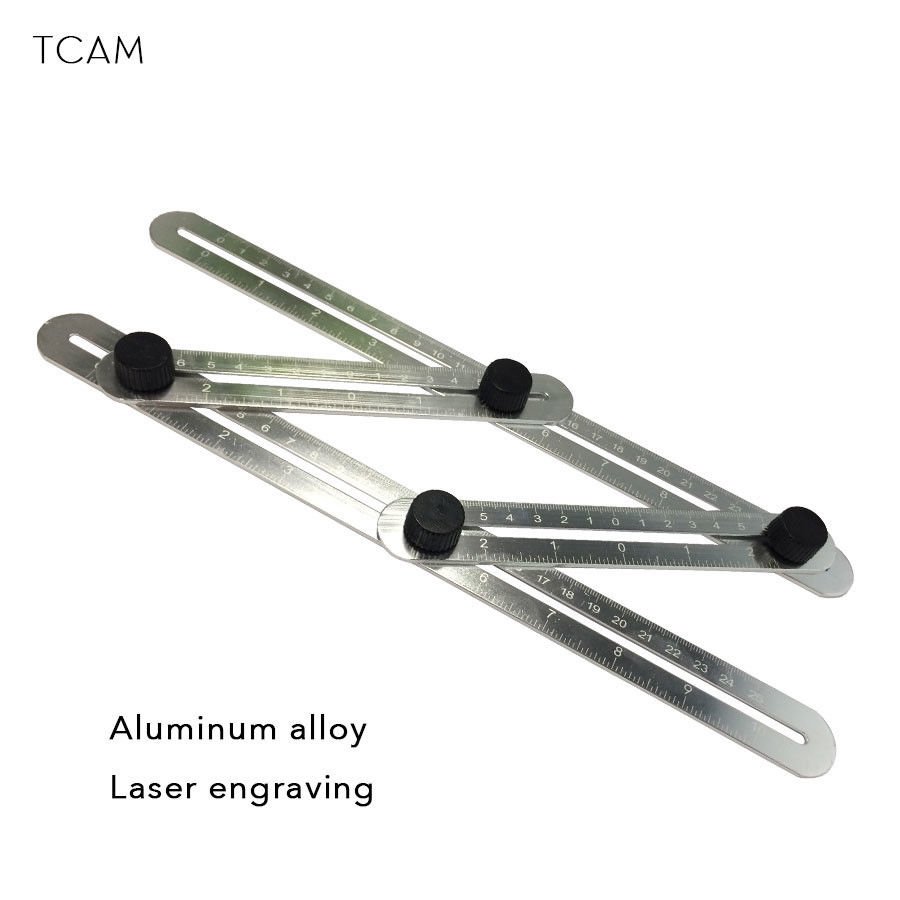 Aluminum Alloy Four-Sided Ruler Measuring Instrument Template Angle ...