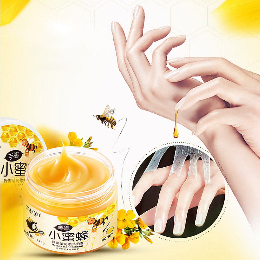 Hand Mask Milk Honey Paraffin Wax Hand Care Moisturizing Whitening Skin ...