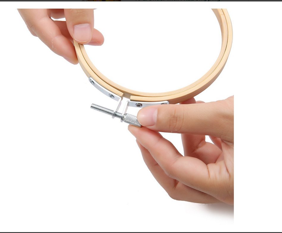 5pcs Embroidery Hoops Round Bamboo Cross Stitch Hoop Ring Quilting ...