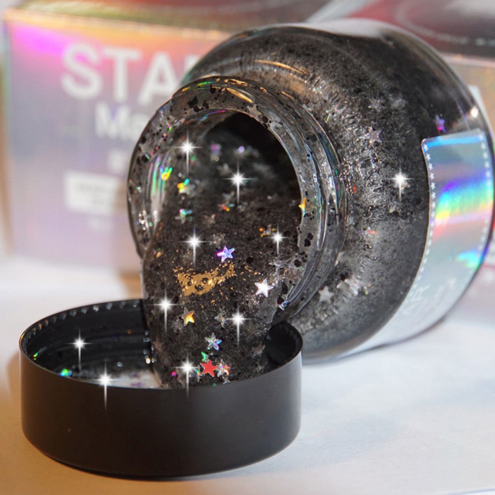 Glitter Gold STAR MASK Glow Job Peel off Black Face Mask Dots Blackhead ...