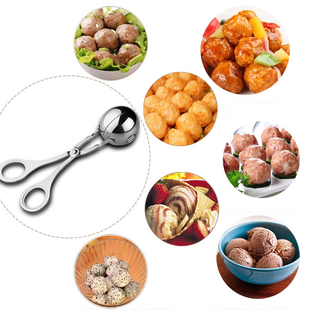 Portable Meatball Maker Stainless Steel Stuffed Meatball Clip DIY Fish ...
