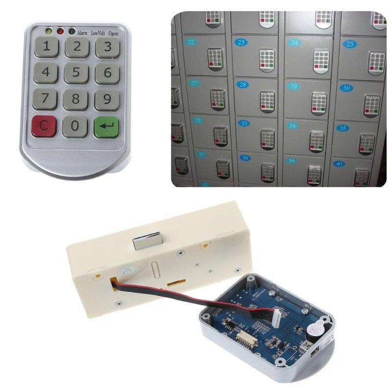 Digital Electronic Keypad Number Password Code Cabinet Door Security ...