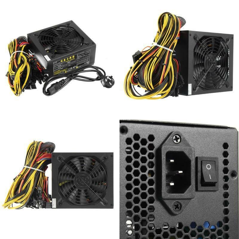 220V 1100W Mining Power Supply ETH Ethereum Mining Rig Miner Mining Machine