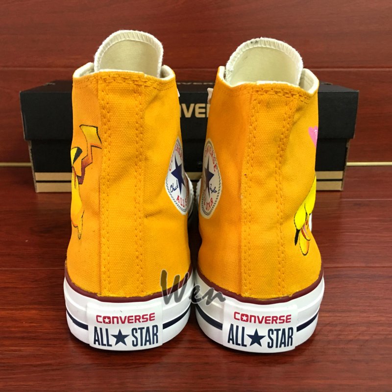 Pokemon Pikachu Converse All Star Custom Hand Painted Shoes Fashion ...