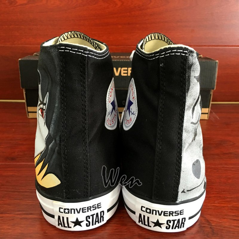 Custom Anime Naruto Uchiha Sasuke Itachi Converse All Star Hand Painted ...