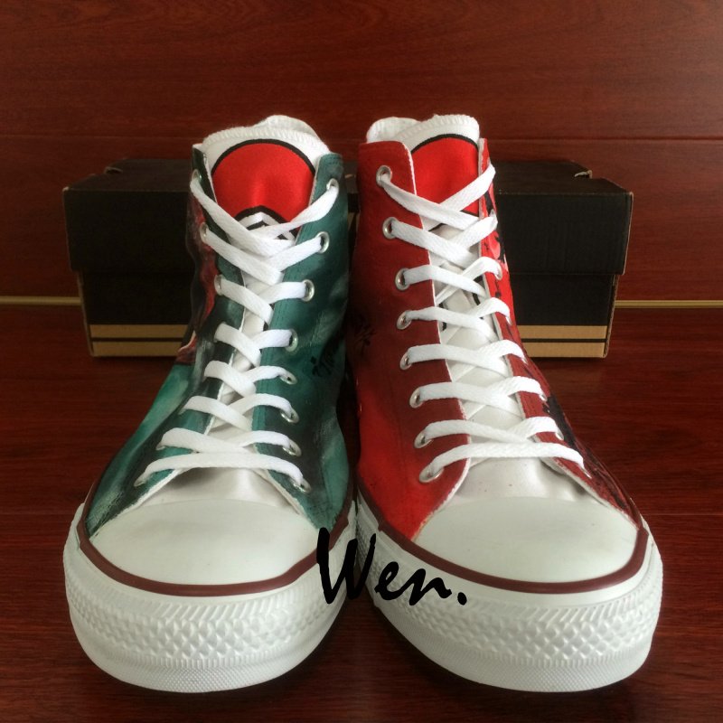 Naruto Shippuuden Itachi Shisui Hand Painted Shoes Converse All Star ...