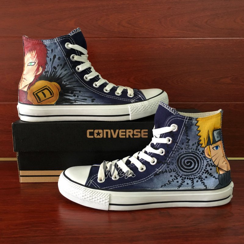 Custom Design Naruto Uzumaki Gaara Anime Converse All Star Hand Painted ...