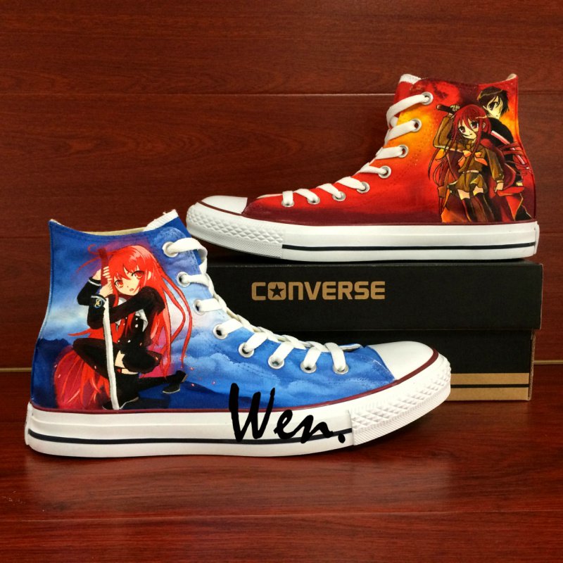 Unisex Converse All Star Design Anime Shakugan No Shana Hand Painted ...