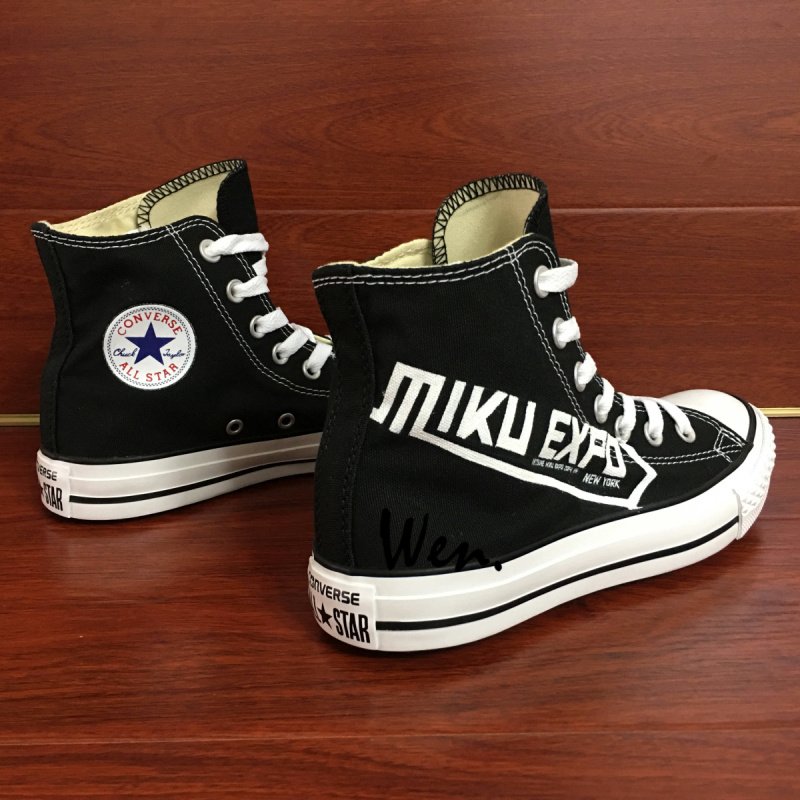 Anime Shoes Hand Painted Converse All Star Vocaloid Hatsune MIKU EXPO ...