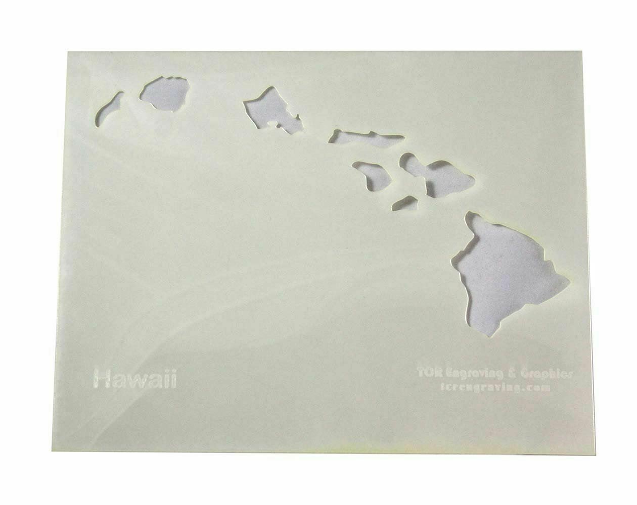 State of Hawaii Stencil 14 Mil 8" X 10" Painting /Crafts/ Templates